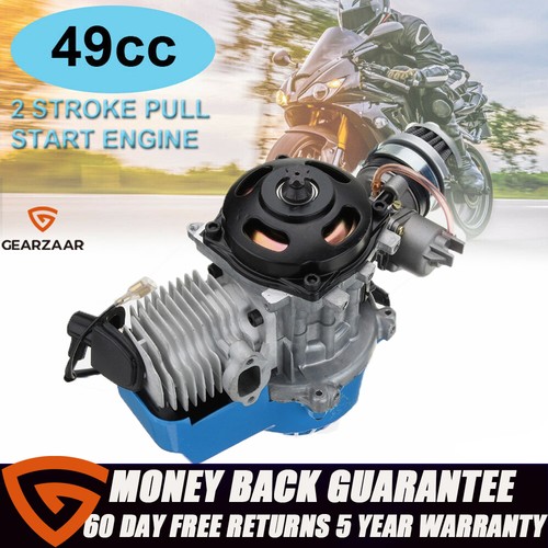 49CC 2 Stroke PullStart Pull Start Engine Air For Mini Motor Quad ATV ...