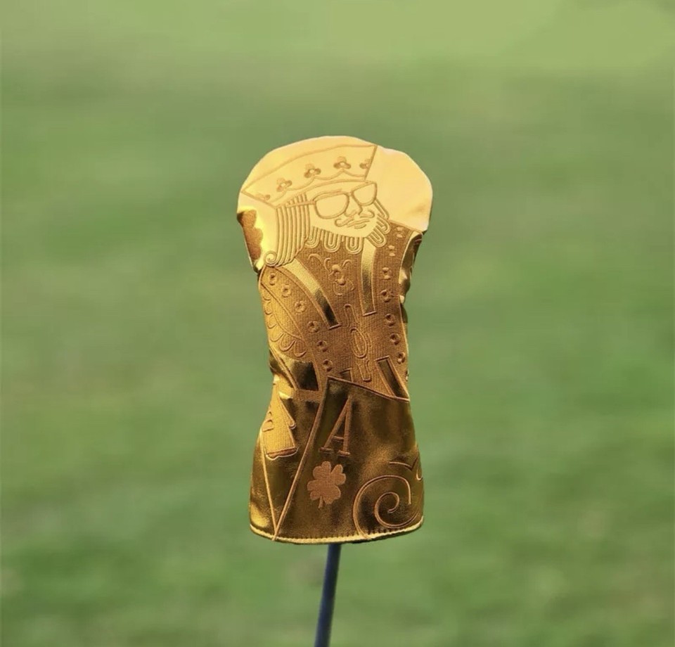SWAG Gold King Golf Head Cover Driver, Fariway Wood, Hybrid 4pcs Set | eBay