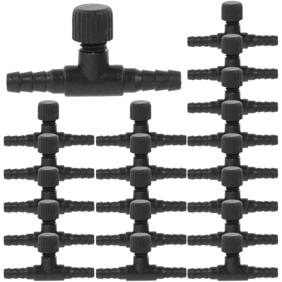 30Pcs Fish Tank Shaped Control Valves Inline Air Connectors for Aquatic ...