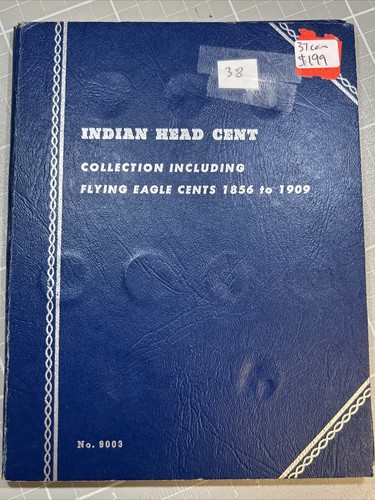 Indian Head Cent Book 1859-1909 Near Complete CN 37 Coins | eBay