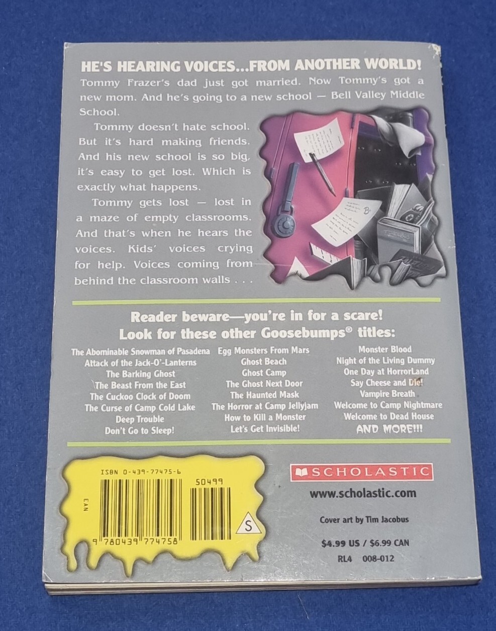 Goosebumps - The Haunted School #59 Book R.L.Stine Vintage ~1997 1st ...