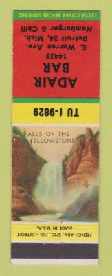 Matchbook Cover - Adair Bar Detroit MI | eBay