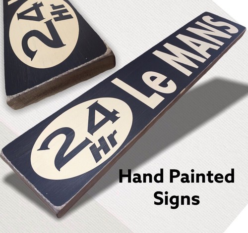 Le Mans Sign Race 24hr Car Circuit Wooden Vintage Style Old Track | eBay UK