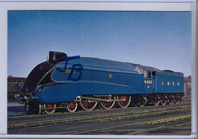 TRAIN POSTCARD~L&N E R LOCOMOTIVE #4468 MALLARD CLASS A4 | eBay