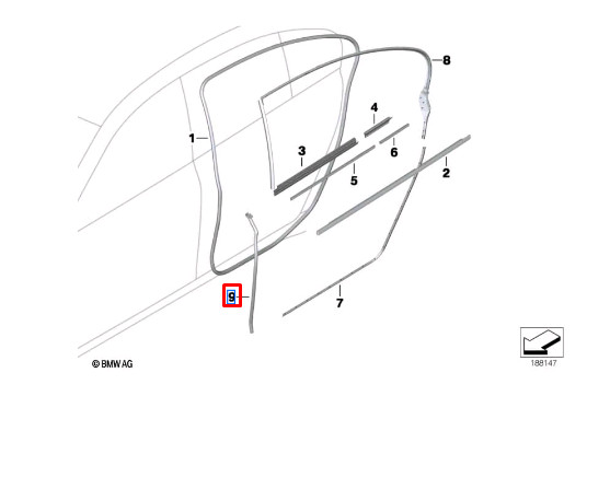 BMW 51357177944 Genuine OEM Factory Original Front W Strip for sale ...