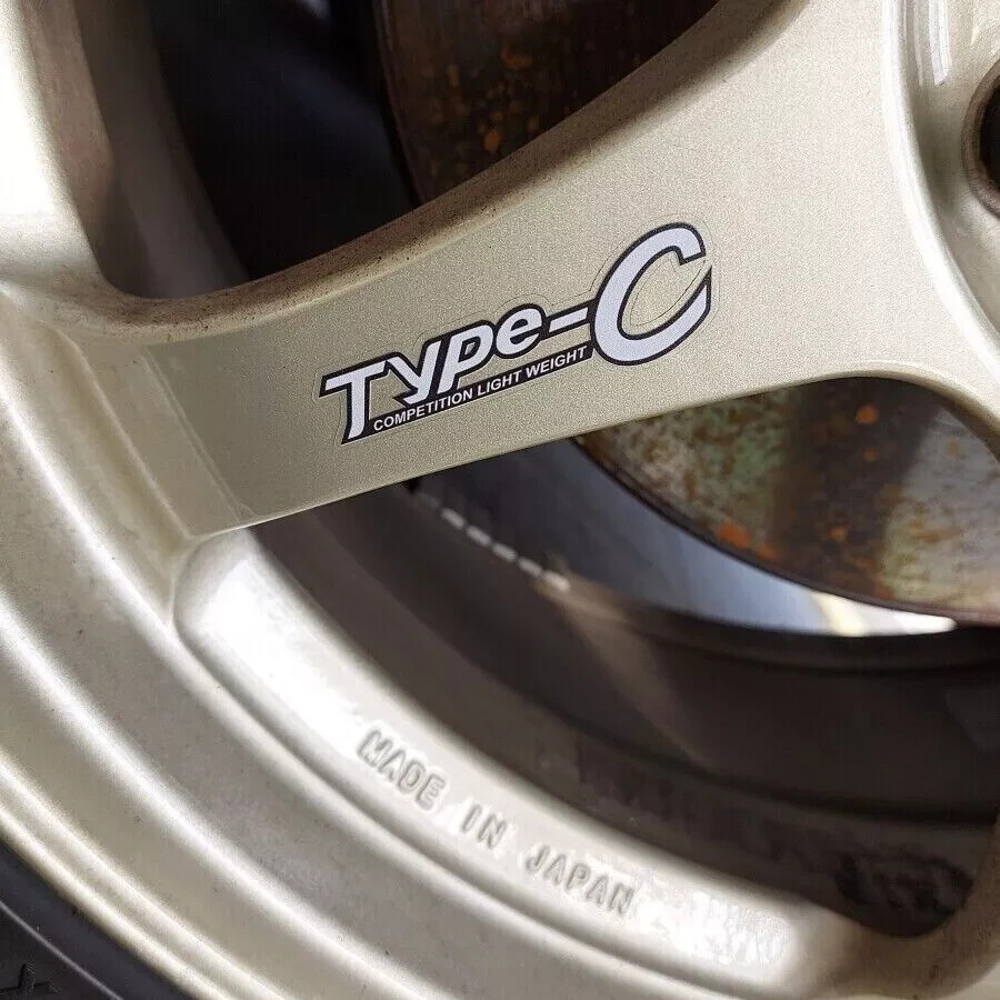 1 SET/8PCS Car Wheel Rims Stickers SSR Type C Transparent Stickers Like ...