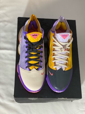Size 11.5 Nike LeBron 19 Low Dark Smoke Gray/Lilac/Pearl/Pink Gaze, Box ...