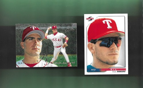 BOTH 2ND YEAR CARDS! BENJI GIL TEXAS RANGERS 1995 Flair/Score ...