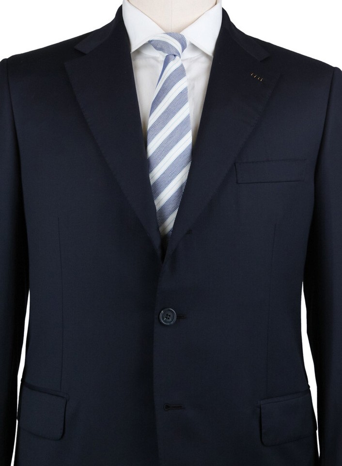 Brioni Navy Blue Super 150's Suit - 45/55 - (PARLAMENTO21574456S) | eBay