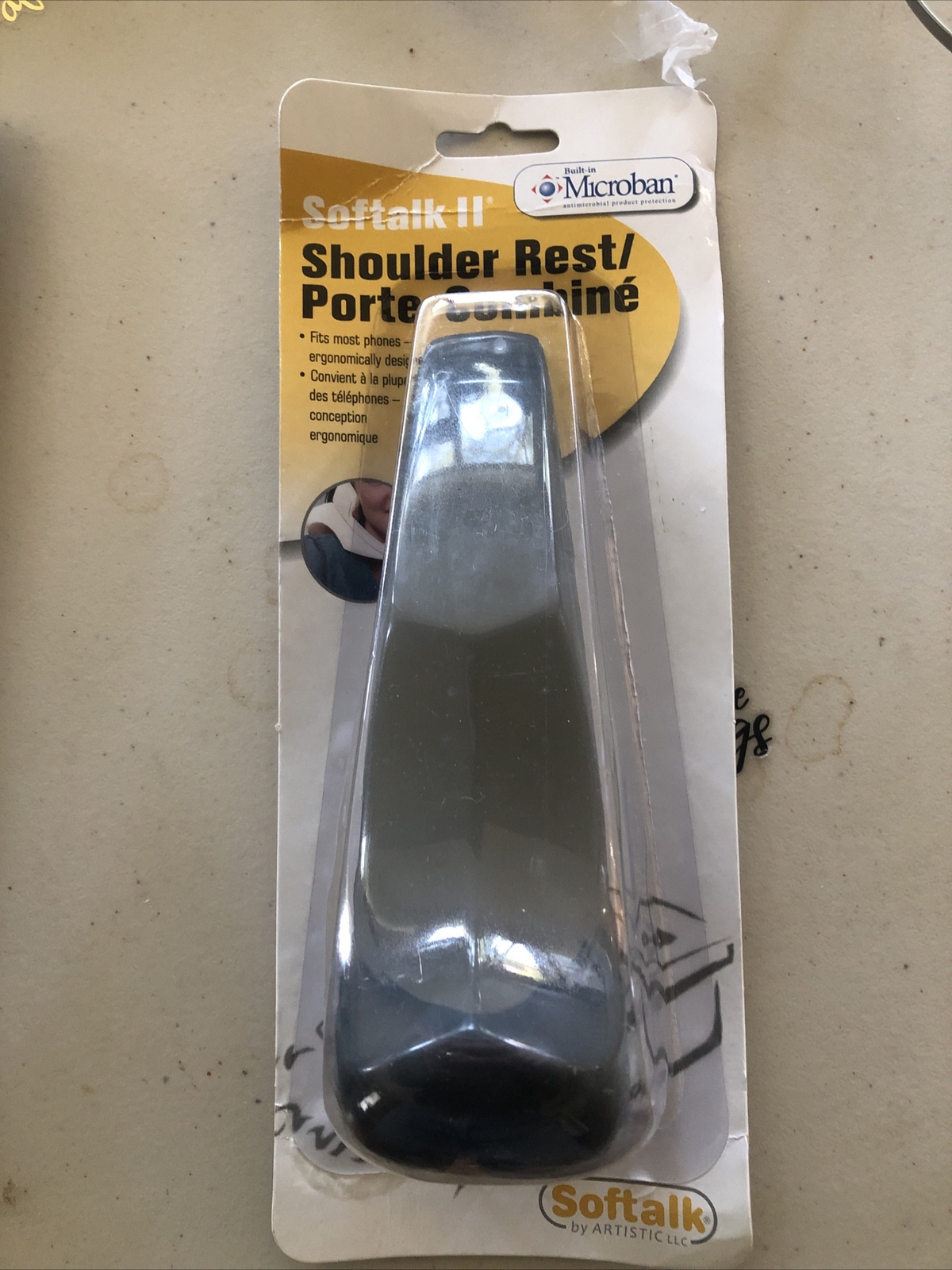 Softtalk II Black Ergonomic Phone Shoulder Rest Telephone Microban | eBay