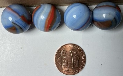 Vintage Marble King Exotic Akro Joseph Coat Swirl Lot #156 Combined ...