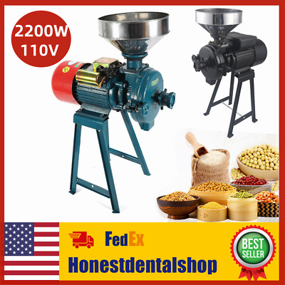 Electric Corn Grinder Flour Maker Wheat Grain Nut Mill Grinder Kitchen ...