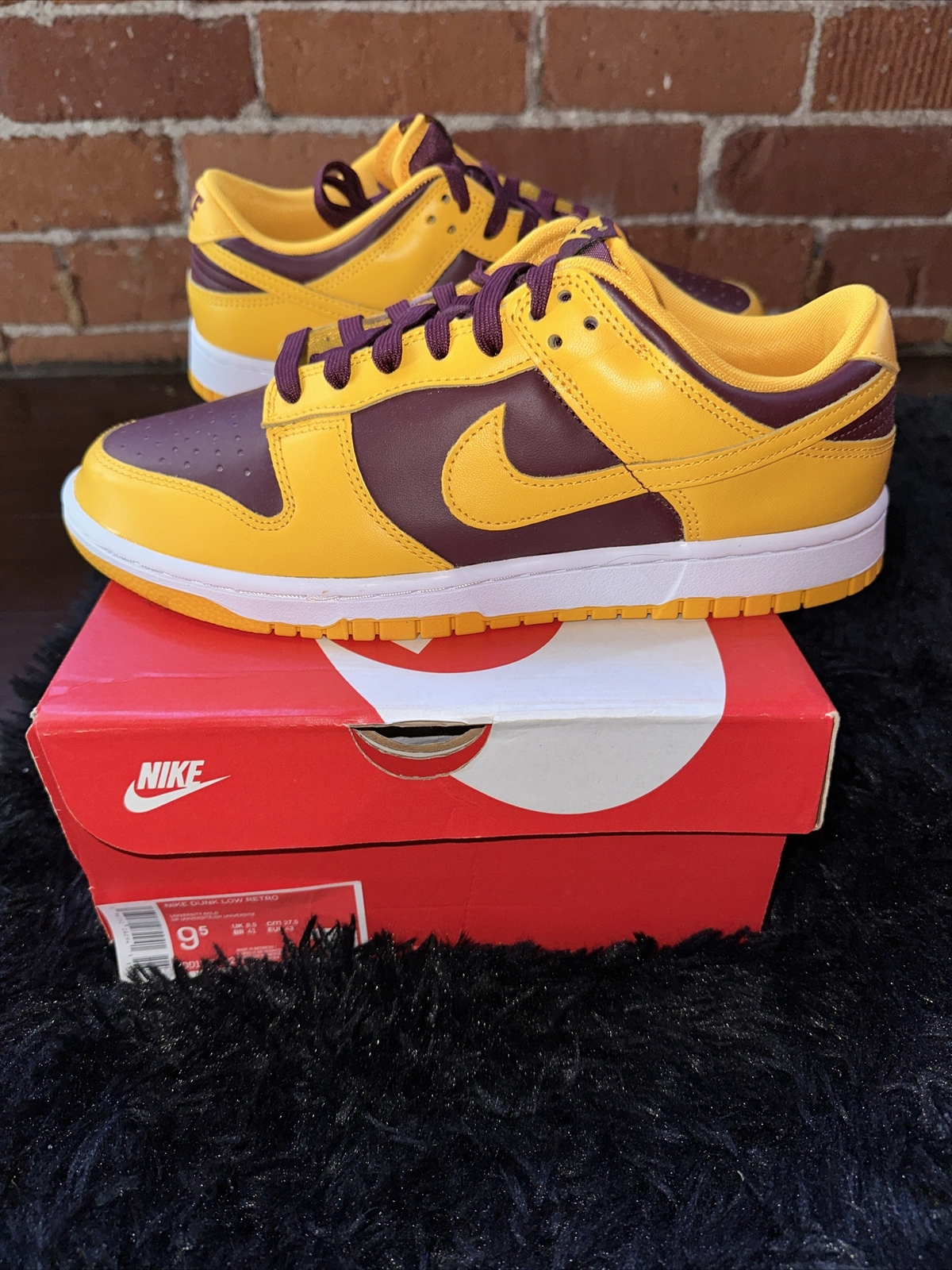 Nike Dunk Low MENS9.5/WMNS11 ASU Sun Devils- NEW/ORIGINALBOX DD1391-702 ...