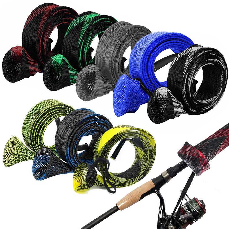 Buy 3 Get 3 Free, Fishing Rod Sleeve Sock Pole Glove Protector Cover w ...