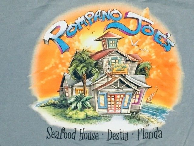 Pompano Joe's Seafood House Destin Florida TShirt Tee * XL * | eBay