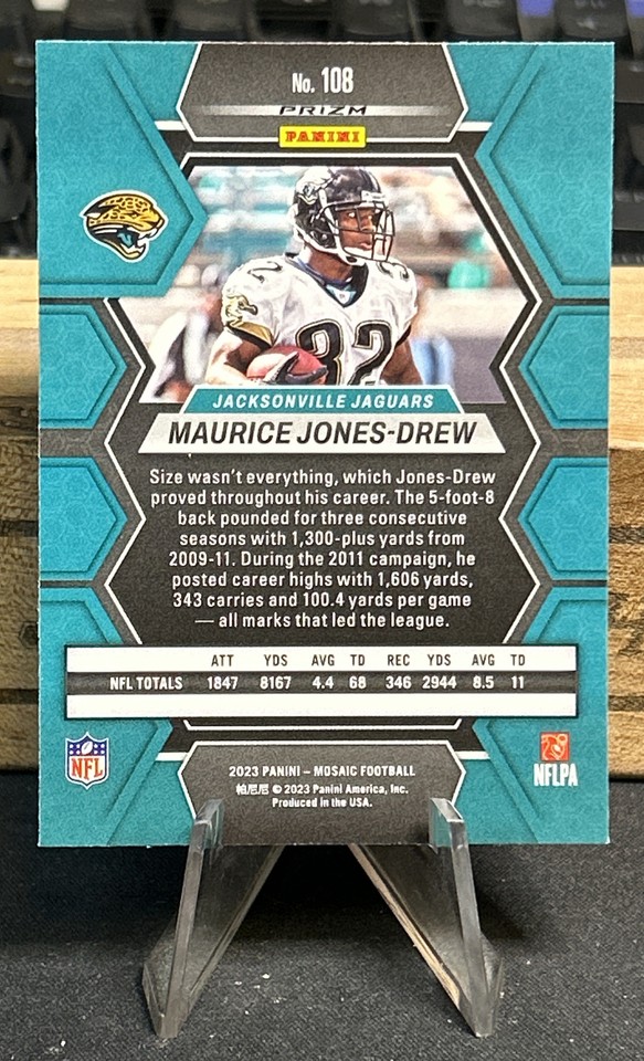 2023 Panini Mosaic NFL Maurice Jones-Drew Green Prizm Parallel #108 Jaguars | eBay