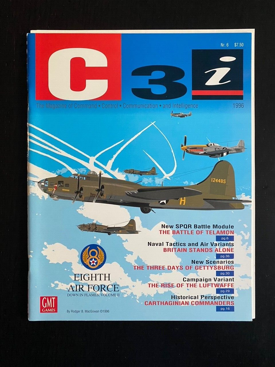 GMT C3i Mag #6 "Eighth Air Force, Battle of Telamon for SPQR New! | eBay