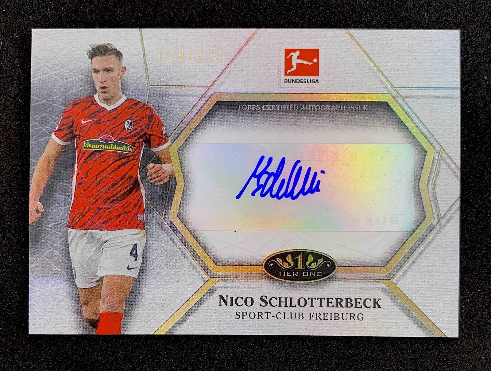 Topps Bundesliga Tier One Autograph Nico Schlotterbeck /100 Freiburg ...