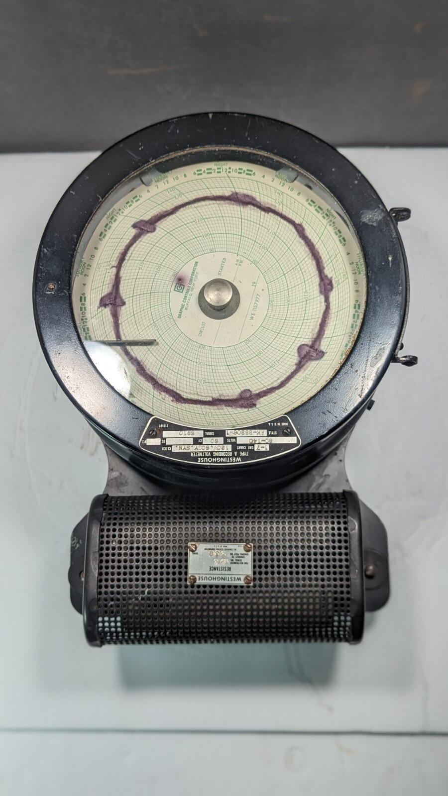 Westinghouse Antique Recording Ammeter Steampunk Electrical Meter ...