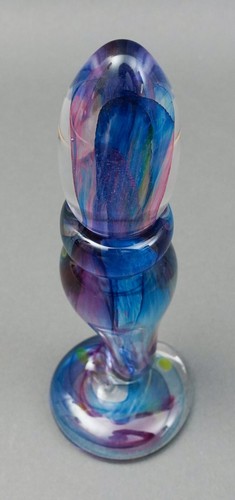 Andrew Shea Signed Hand Blown Art Glass Perfume Bottle With Dauber | eBay