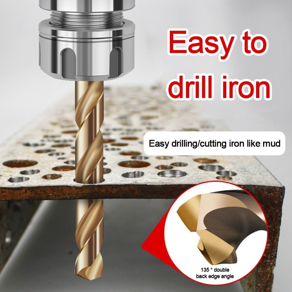 Coated 1/4 Hex Shank Hexagonal Handle Drill Bit Set Twist Drill High ...