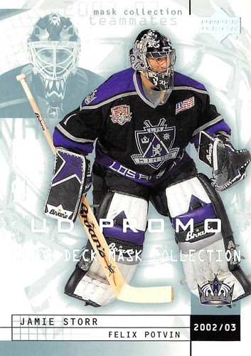 2002-03 Upper Deck Mask Collection - UD Promo #40 Felix Potvin, Jamie ...