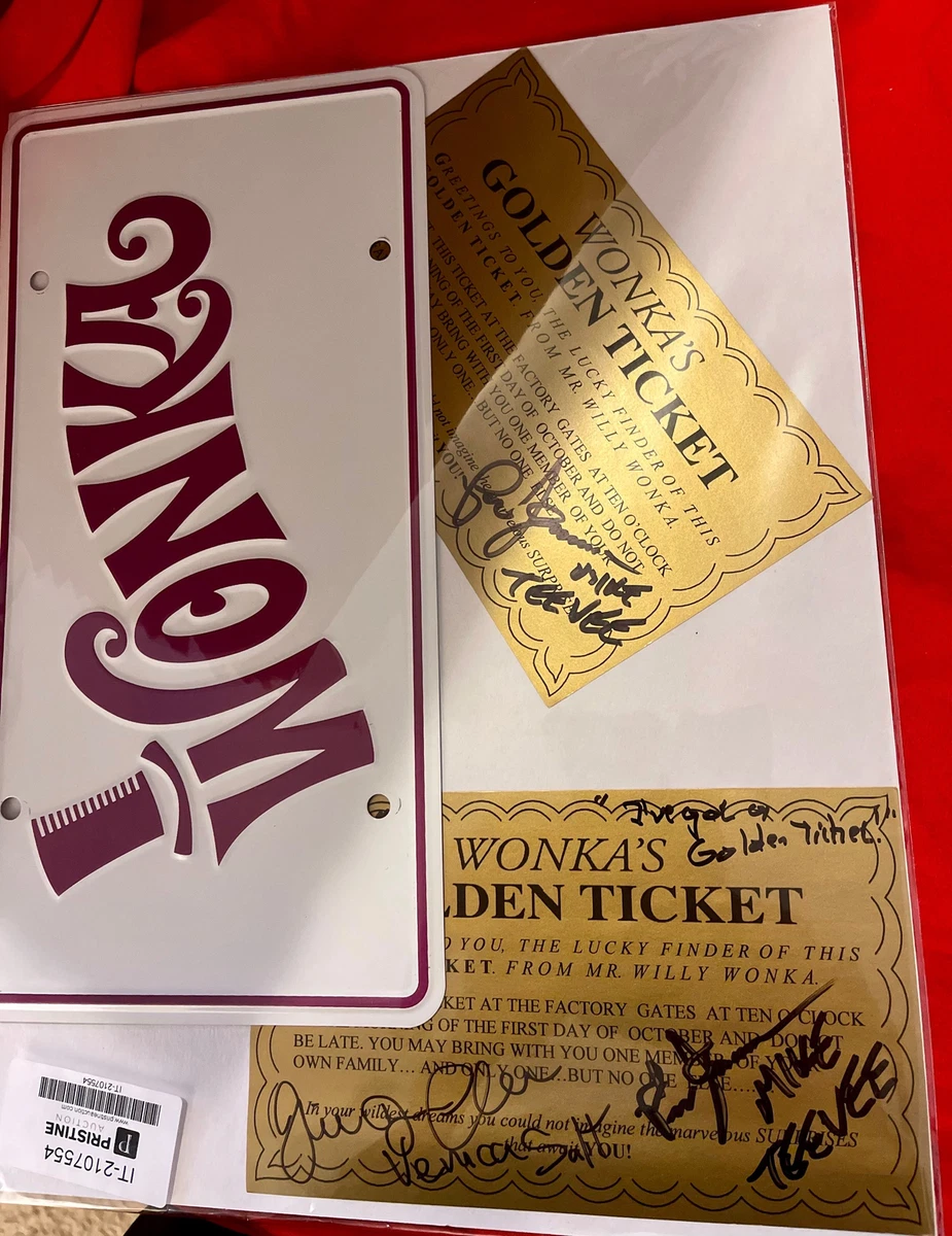 Willy Wonka Veruca Salt Golden Ticket