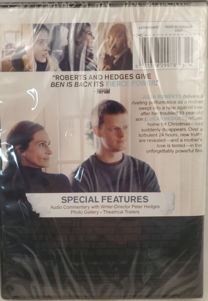 BEN IS BACK (DVD), JULIA ROBERTS - NEW SEALED 31398299783 | eBay