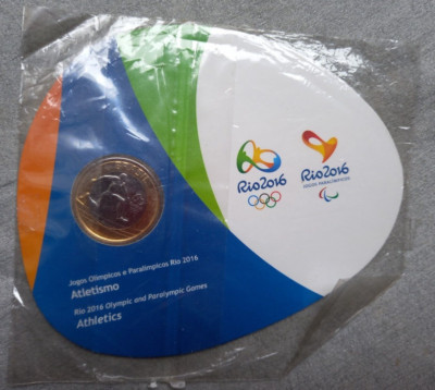 Brazil Coin Rio de Janeiro Olympic Games 2016 - Blister - Athletics ...