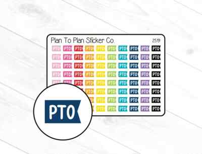 2519~~PTO Flags Planner Stickers. | eBay