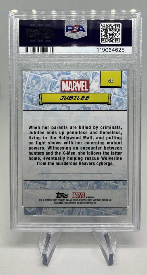 2024 Marvel Topps Chrome Jubilee Gold Wave Refractor /50 #46 PSA 10 | eBay