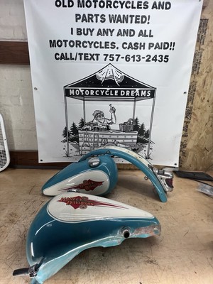 3.5 Gallon Split Tanks & Fender Harley Chopper Shovelhead Ironhead ...
