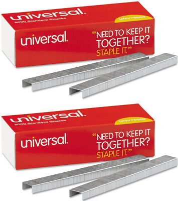 Universal Standard Chisel Point Staples, 0.25" Leg 0.5" Crown Steel ...