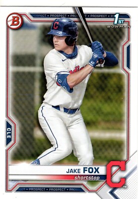 Jake Fox Cleveland Guardians 2021 Bowman Draft 1st Bowman | eBay