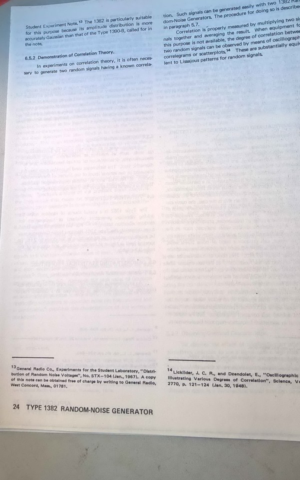 GenRad Type 1382 Random-Noise Generator 20Hz - 50kHz 1382-0100-A Instr ...