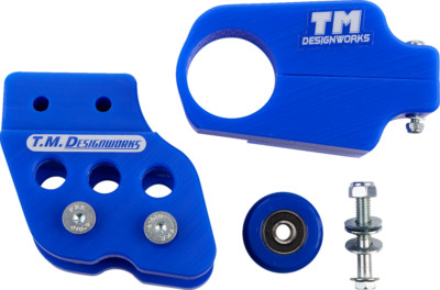 TM Designworks Chain Guide/Slider Kit Blue for Yamaha YFZ350 Banshee ...