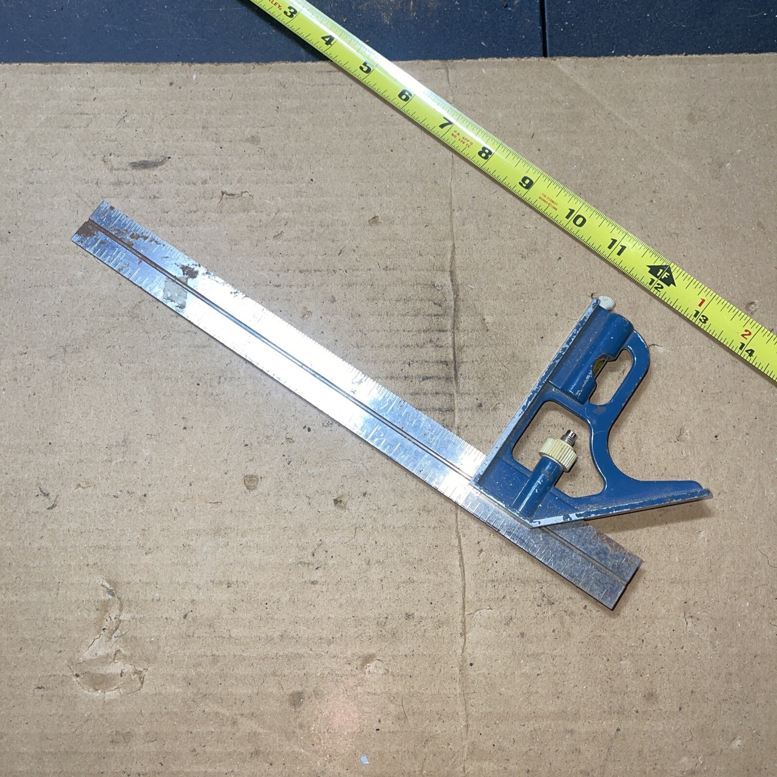 Vintage Stanley USA No 12221/2A Combination Square With Scribe And ...