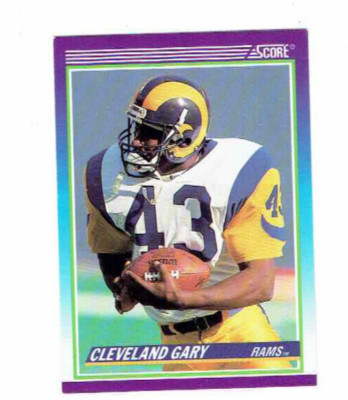 Cleveland Gary LA Rams #43 Running Back #508 Score 1990 Football Card ...