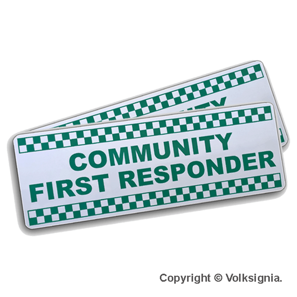 Community First Responder Magnetic Door Signs 400 x 140 mm - Responder ...
