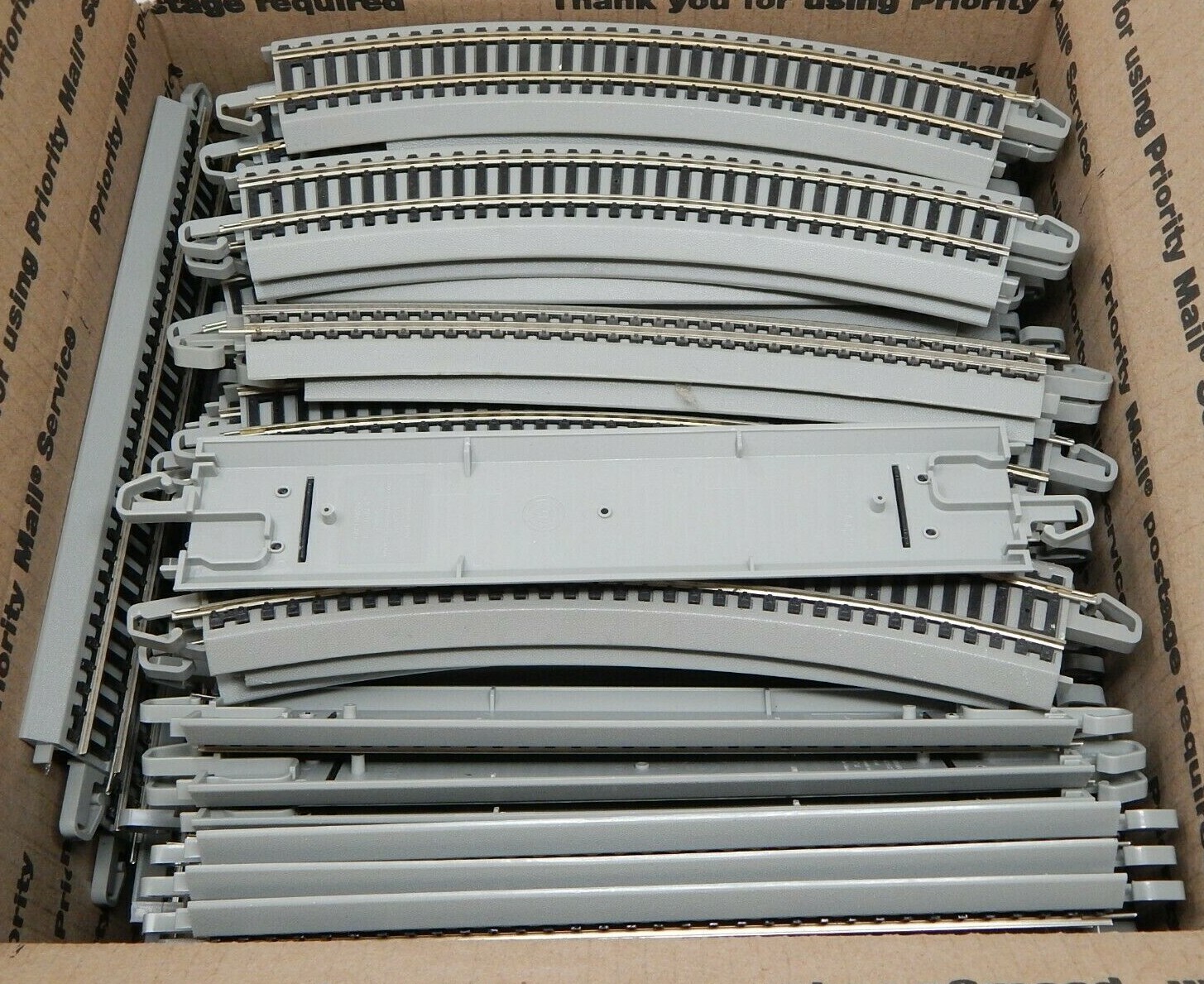 90 Piece USED HO Scale Bachmann E-Z Track Lot Bundle Great Condition ...