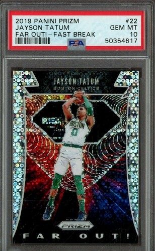 2019-20 Panini Prizm - Far Out! Jayson Tatum #22 Fast Break Prizm for ...