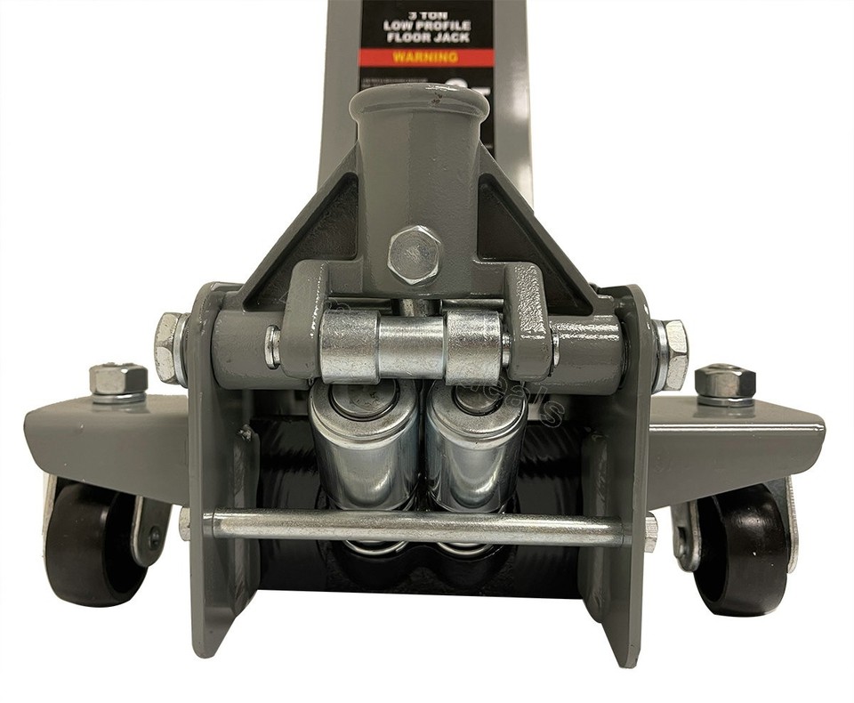 3 T 6000lbs Ultra Low Profile Floor Jack Stand Quick Lifting Dual Pump ...