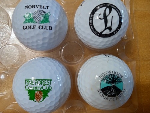 Lot of 2 Vintage Golf Course logo golf balls - New Other (Lot ADBTM) | eBay