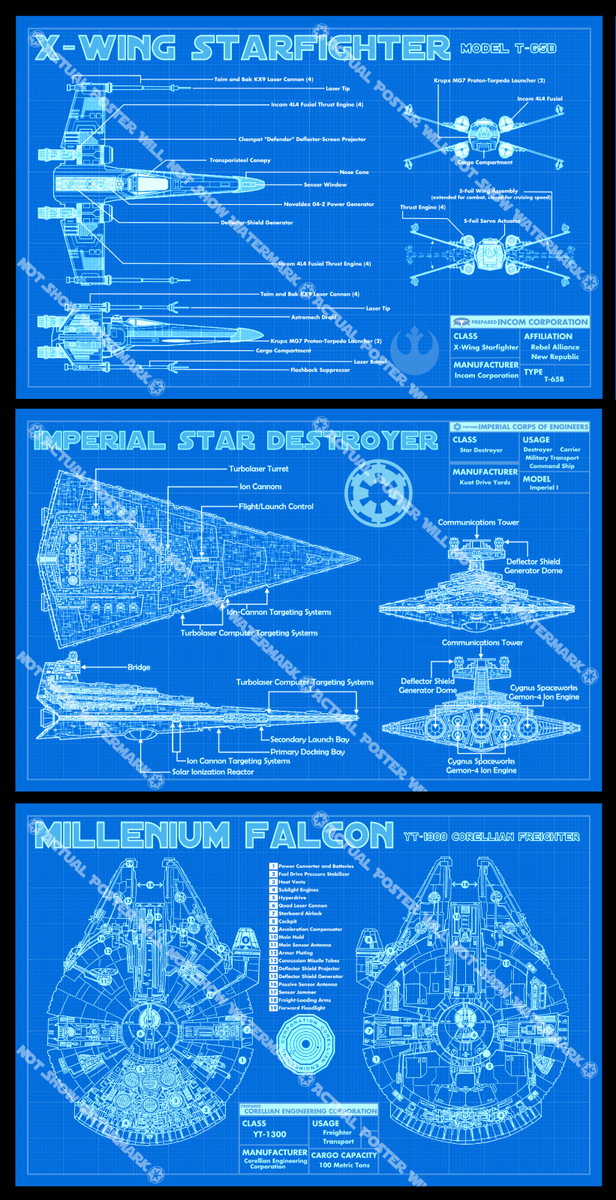 Star Wars Imperial Destroyer Blueprints