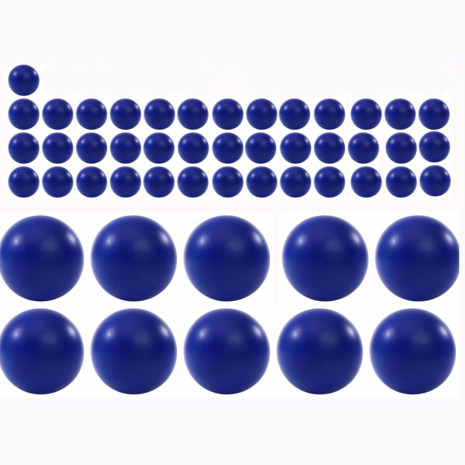 50 X .68 Cal Paintballs Reusable for Training, Caliber 0.68 Cal, blue ...
