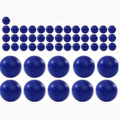 50 X .68 Cal Paintballs Reusable for Training, Caliber 0.68 Cal, blue ...