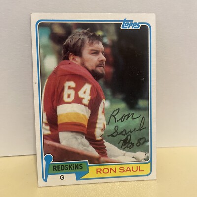 Ron Saul (d) -Michigan State - Washington Redskins Autographed Card | eBay