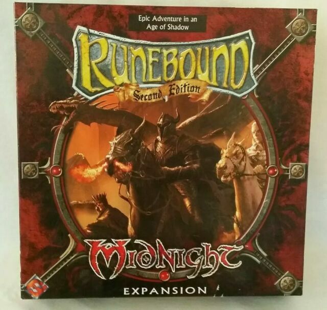 Runebound 2nd Edition Midnight Expansion Complete Fantasy Flight Games ...