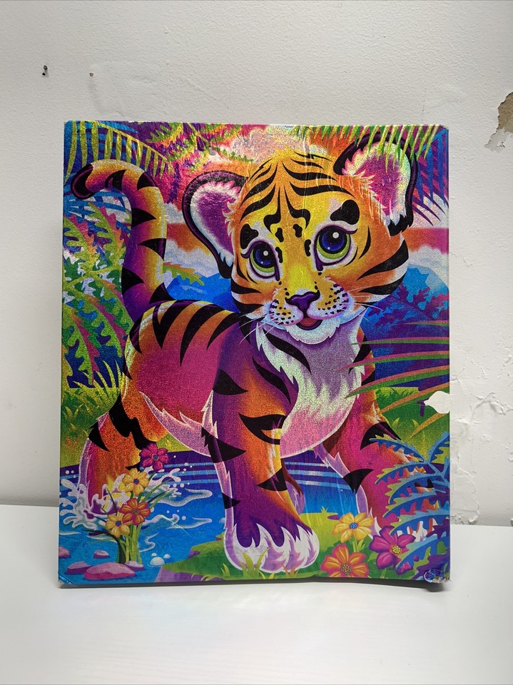 Vintage Lisa Frank Tiger Cub Hard Binder | eBay