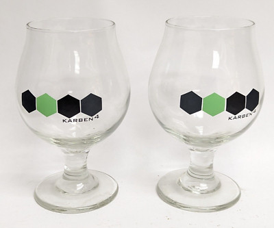 Karben4 Brewing Wisconsin Belgian Beer Glass - Set of 2 Glasses | eBay